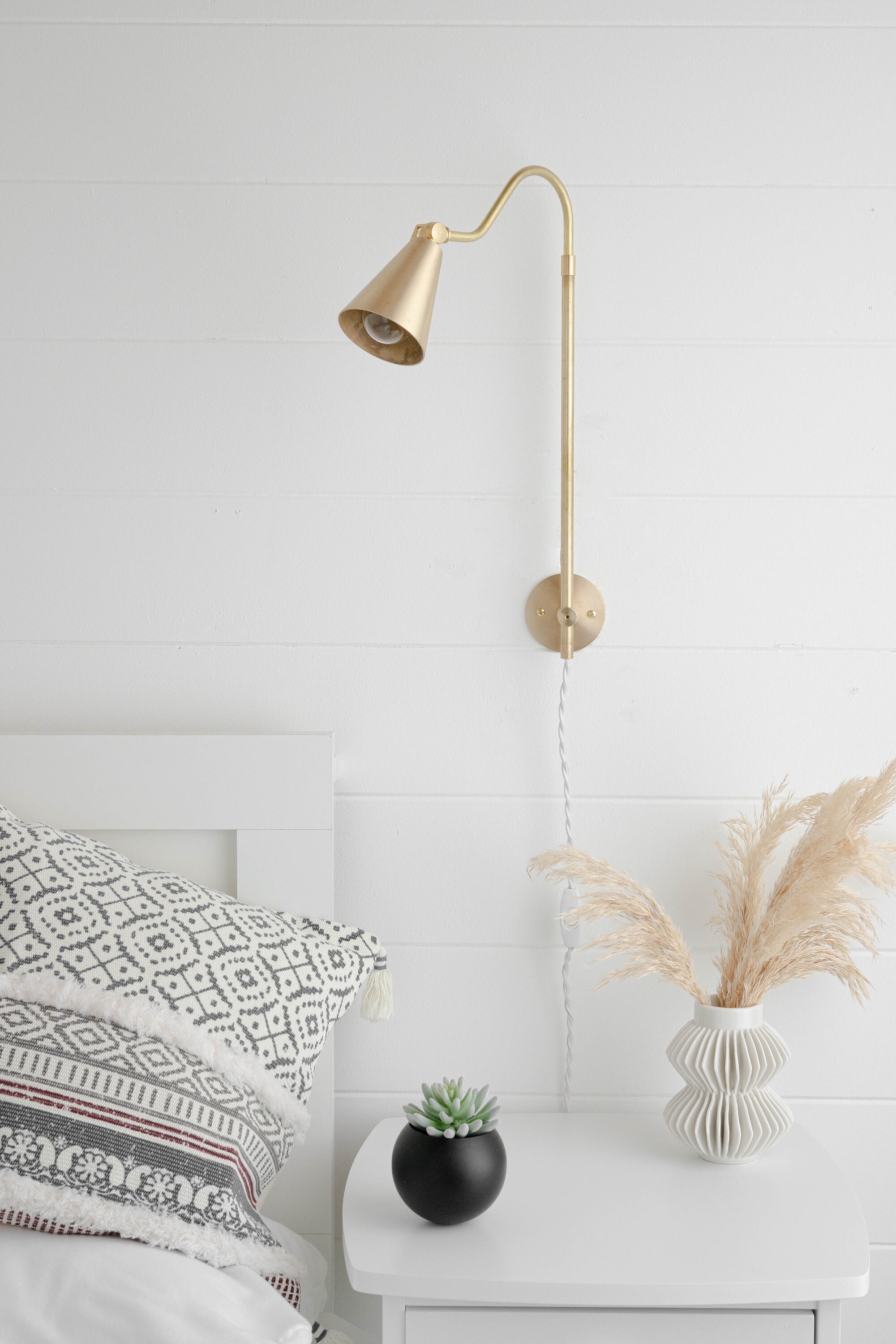 Plug-in Lighting - Adjustable Sconce - Bedside Sconce - Modern Lighting ...