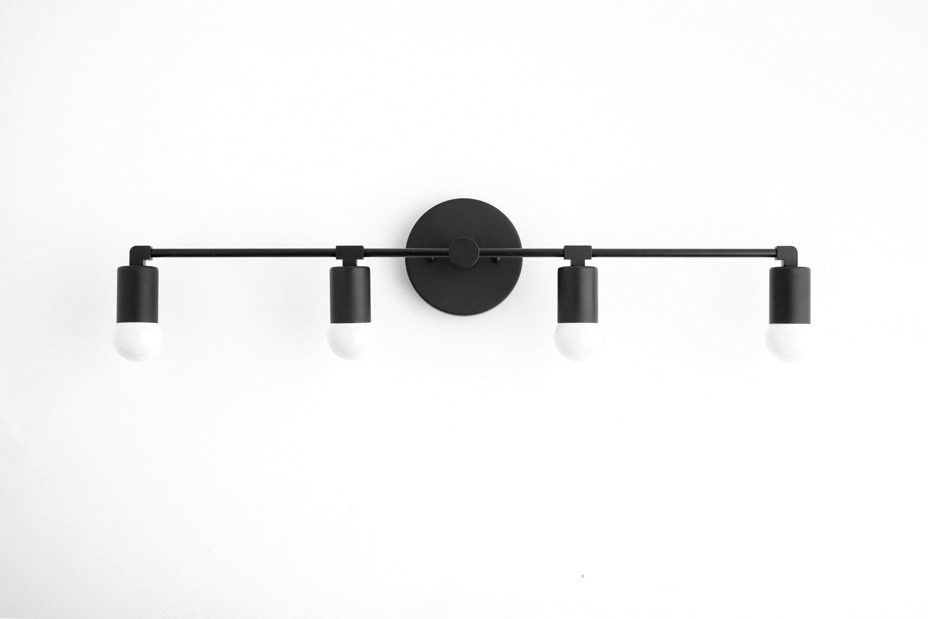 Brass Vanity Lamp Long Vanity Light 4 Bulb Bathroom - Etsy