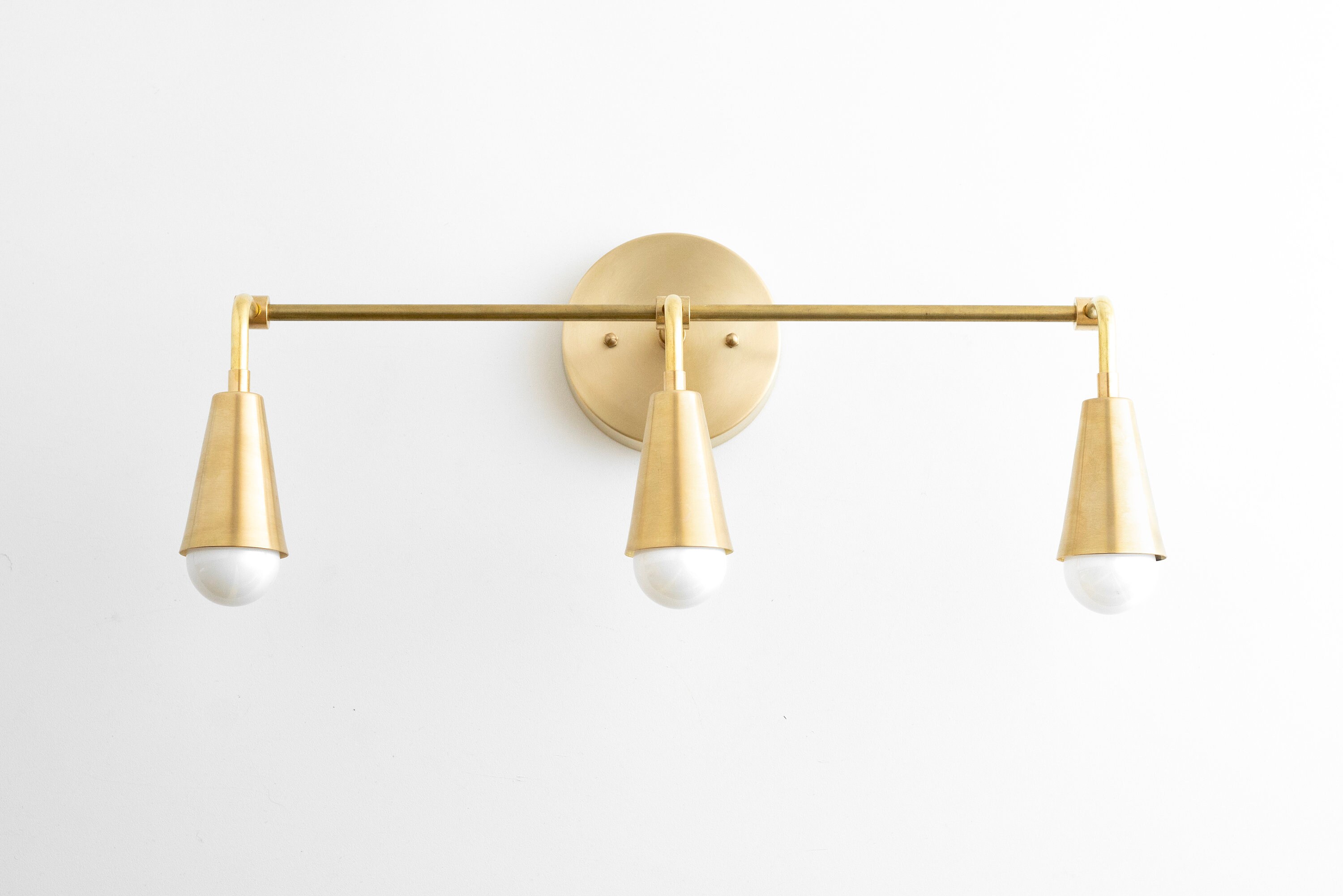 Modern Vanity Light Three Bulb Vanity Mirror Light Wall - Etsy