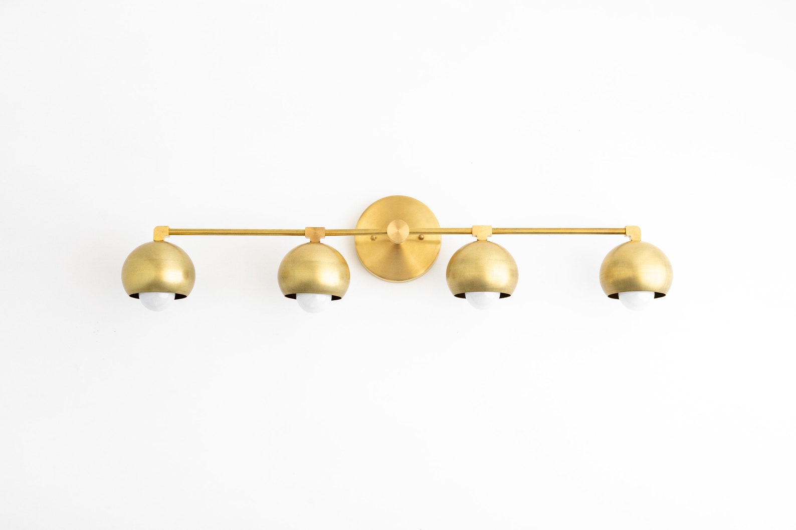 Vanity Mirror Light Orb Shade Mid Century Lights Wall | Etsy