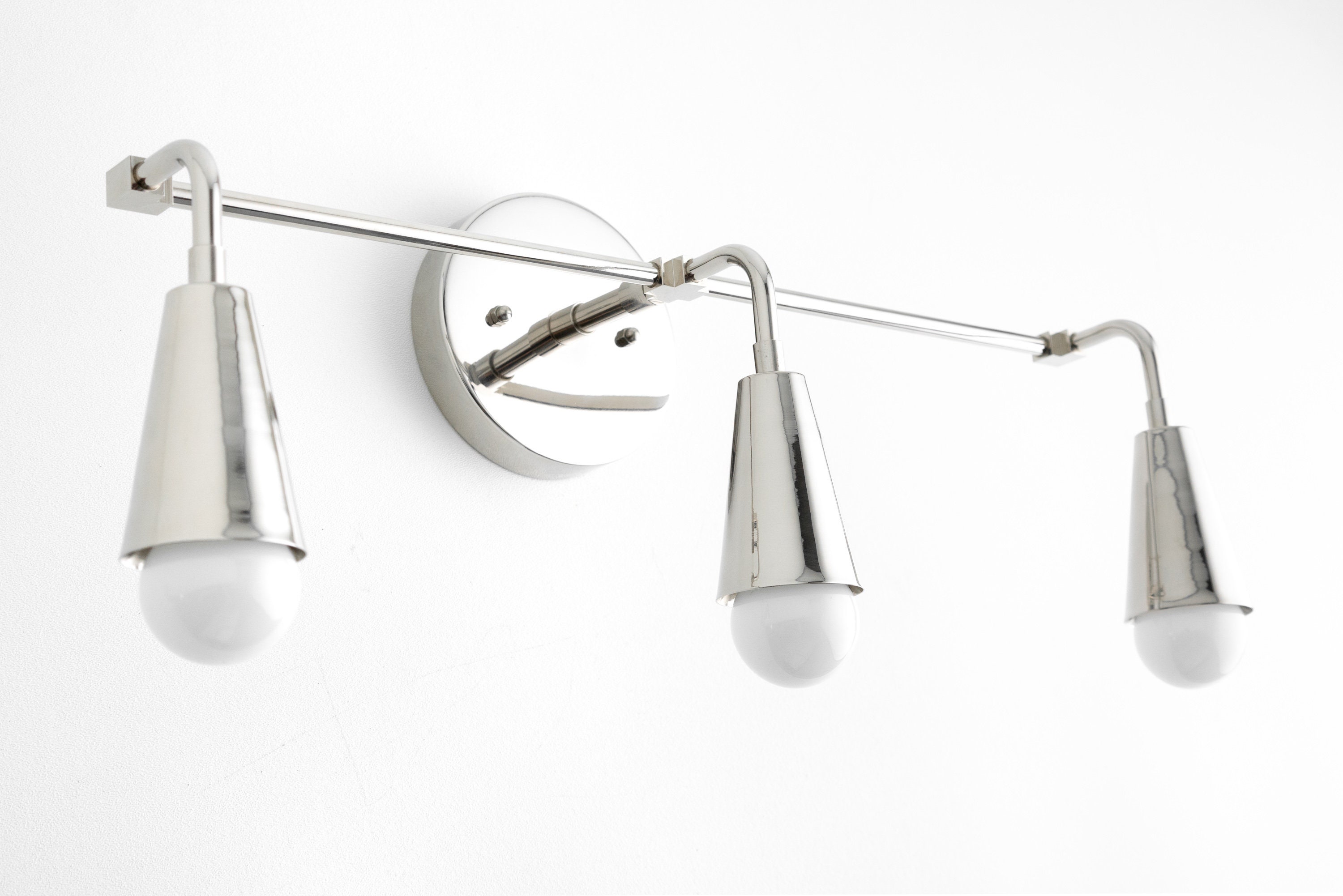 Modern Vanity Light Three Bulb Vanity Mirror Light Wall - Etsy