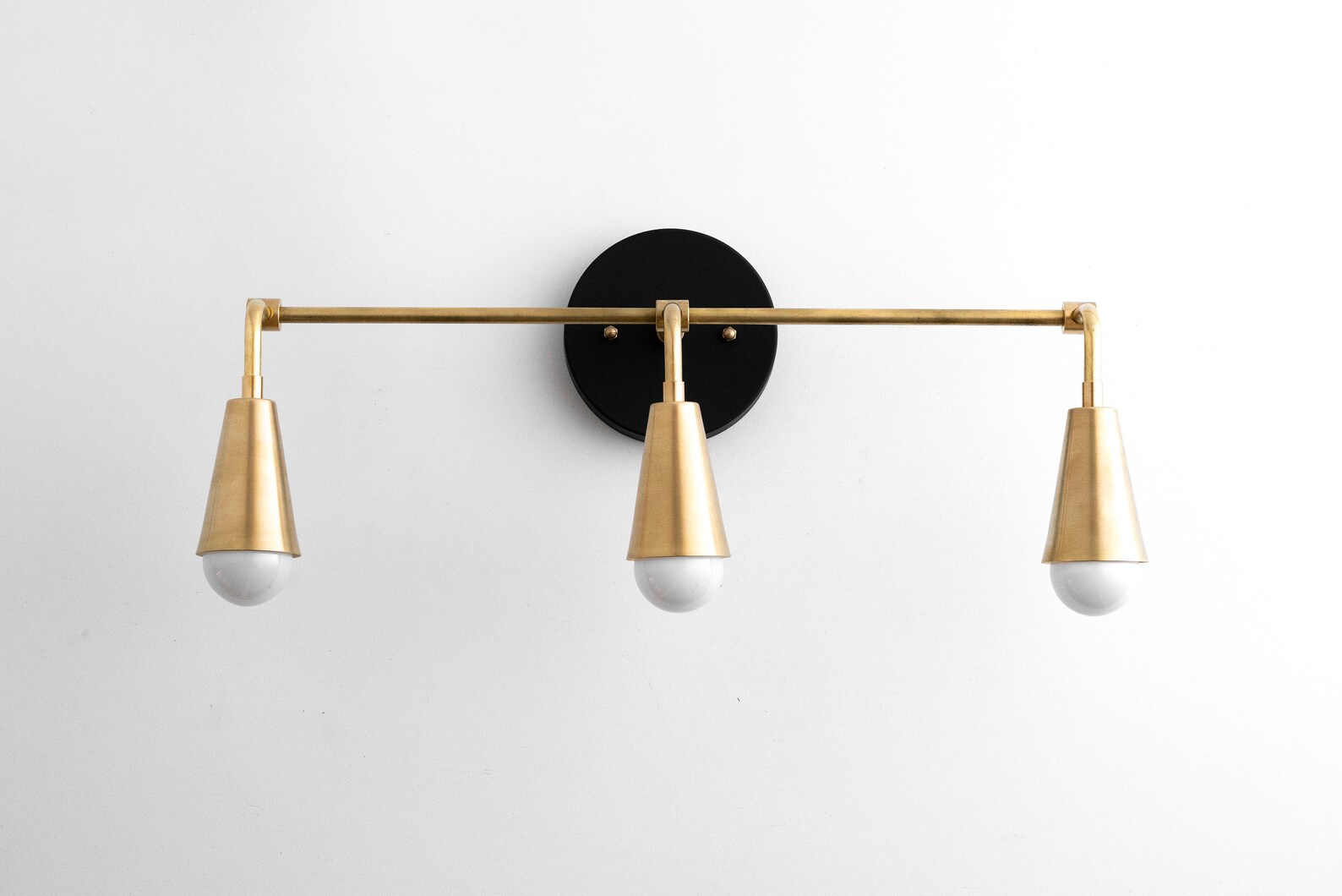 Modern Vanity Light Three Bulb Vanity Mirror Light Wall - Etsy