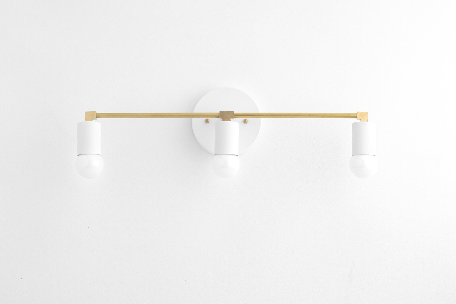 Vanity Light Fixture Multi Light 3 Bulb Mid Century - Etsy