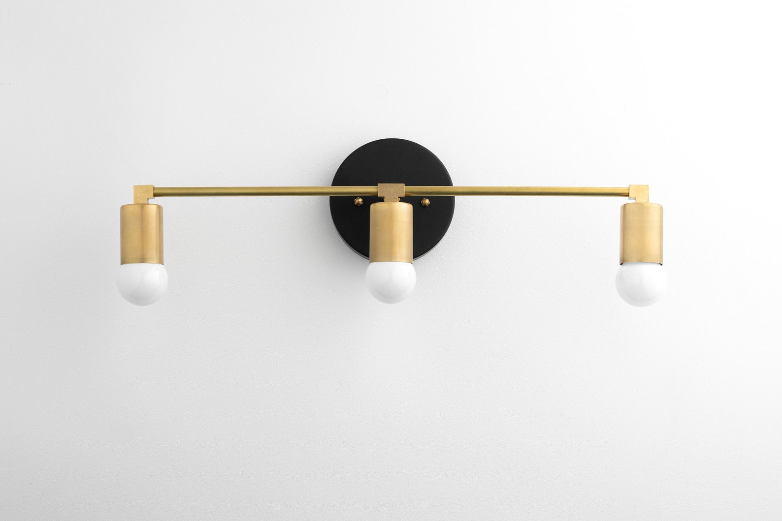 Vanity Light Fixture Multi Light 3 Bulb Mid Century - Etsy