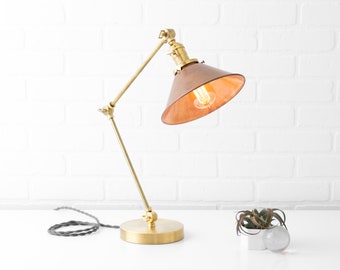 Modern Rustic Table Lamp - Etsy