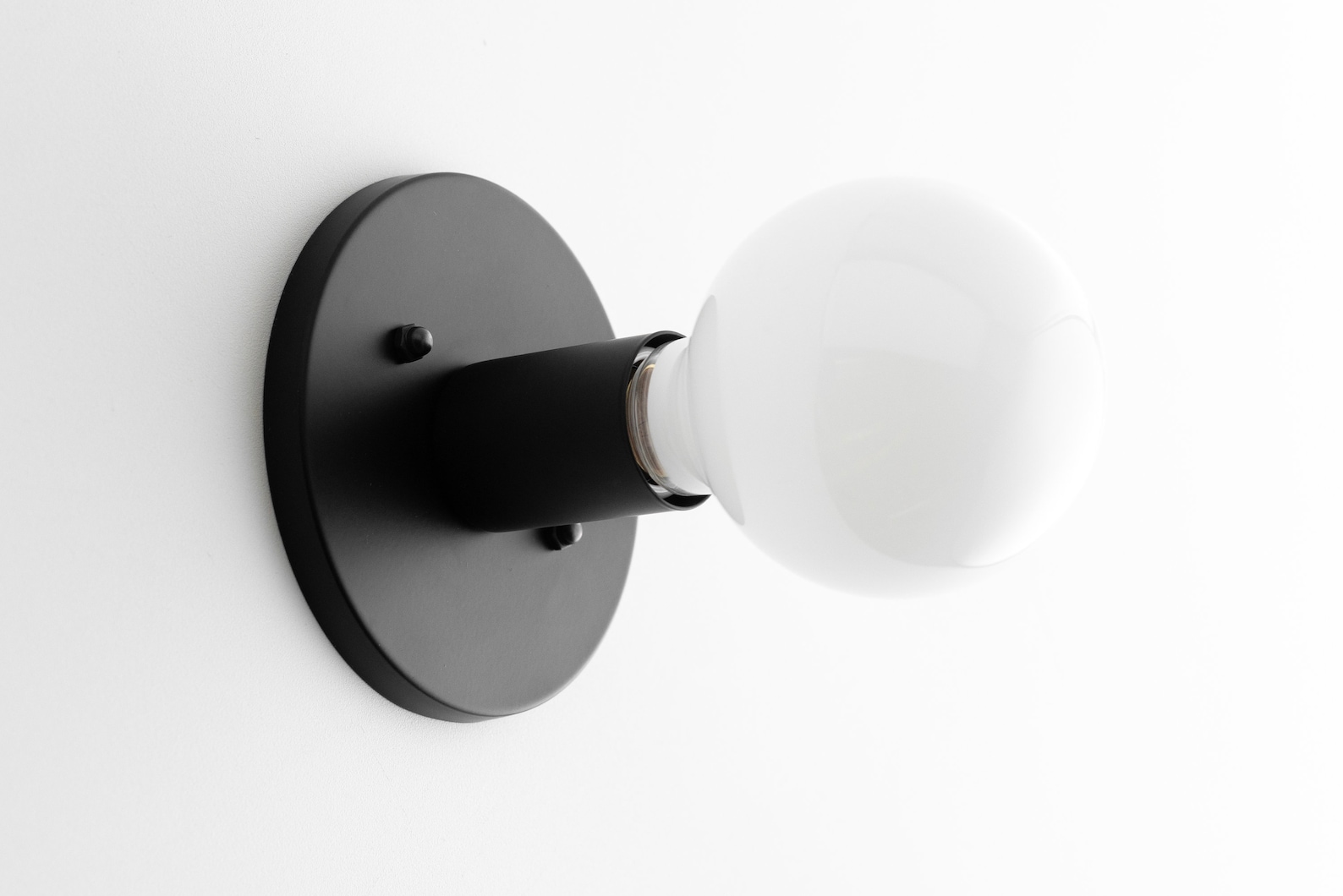 One Bulb Sconce Simple Light Fixture Wall Sconce Bathroom Lighting ...