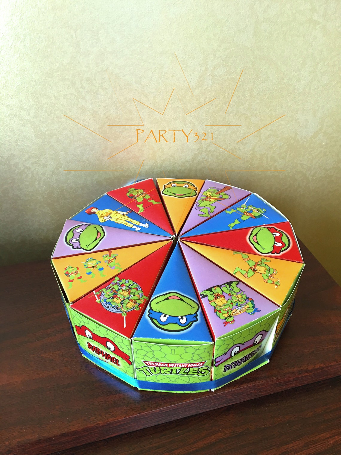 Ninja Turtles Cake Box-ninja Turtle Favor Slice Box-ninja Turtles Party ...