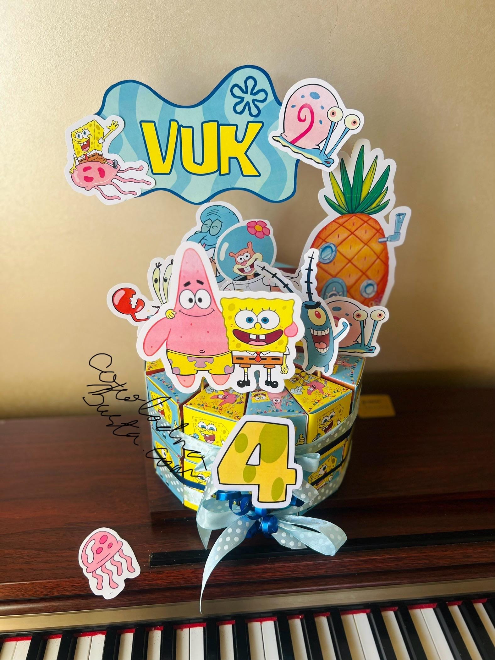 Sponge Cake, Sponge Favor Boxes, Sponge Thank You Paper Boxes - Etsy