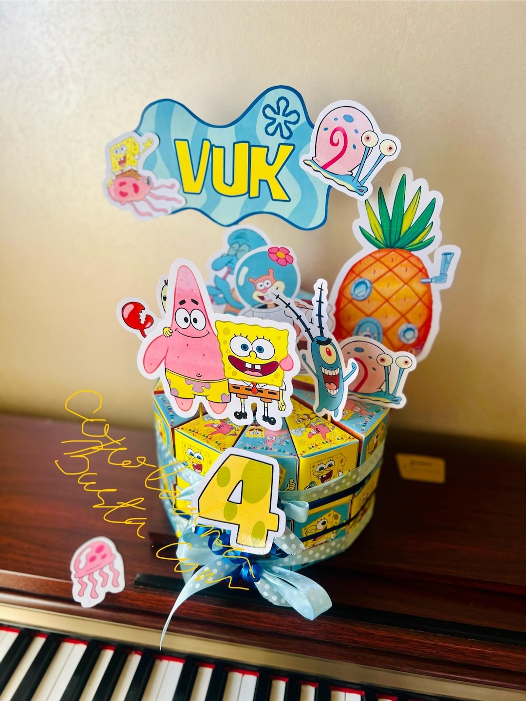 Sponge Cake, Sponge Favor Boxes, Sponge Thank You Paper Boxes - Etsy