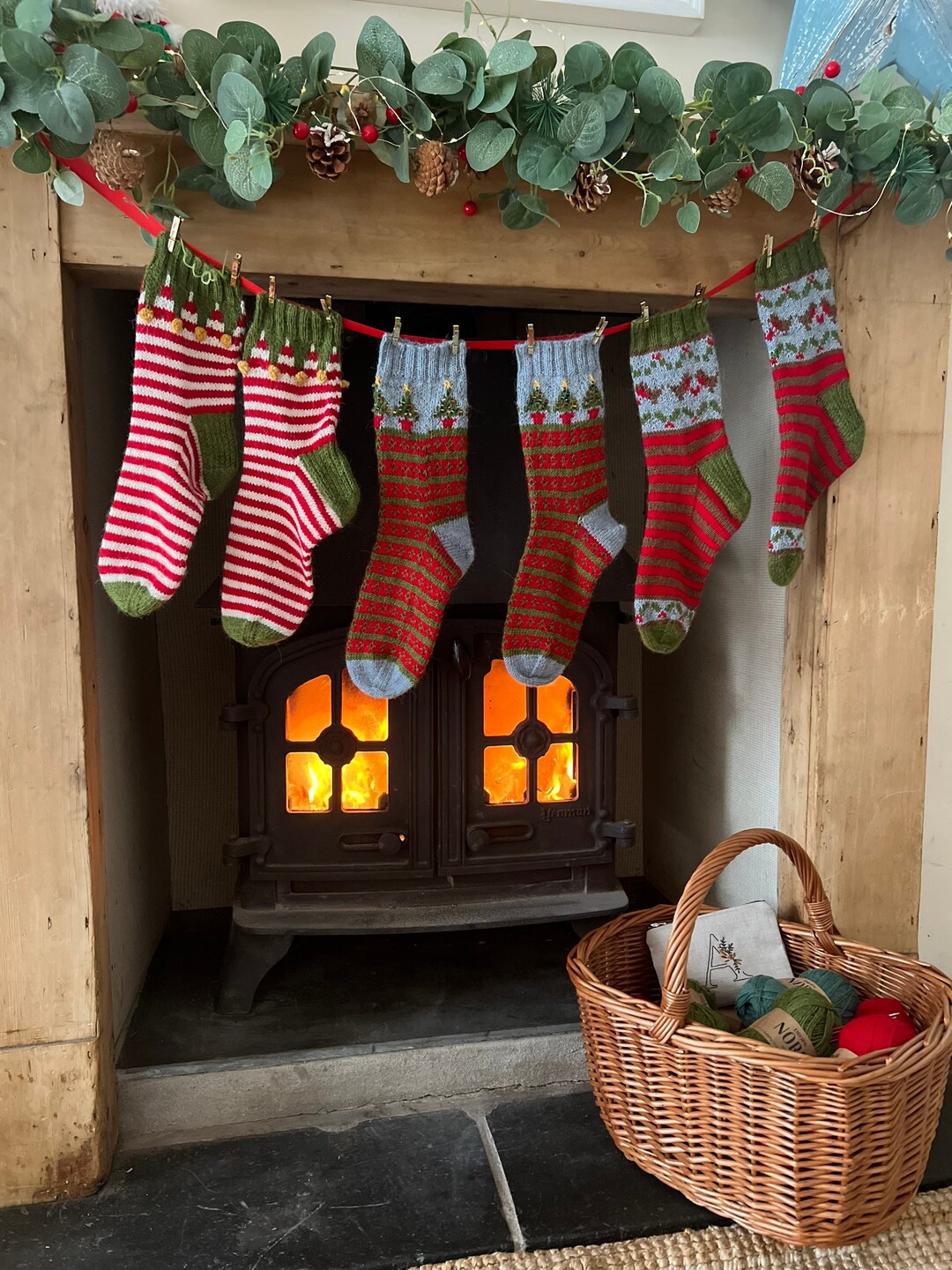 Knitting Patterns - Hand Knitted Christmas Socks - 3 Patterns for ...