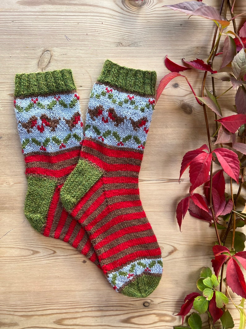 Rockin' Robin Sock PATTERN for Hand Knitted Socks Can Be - Etsy