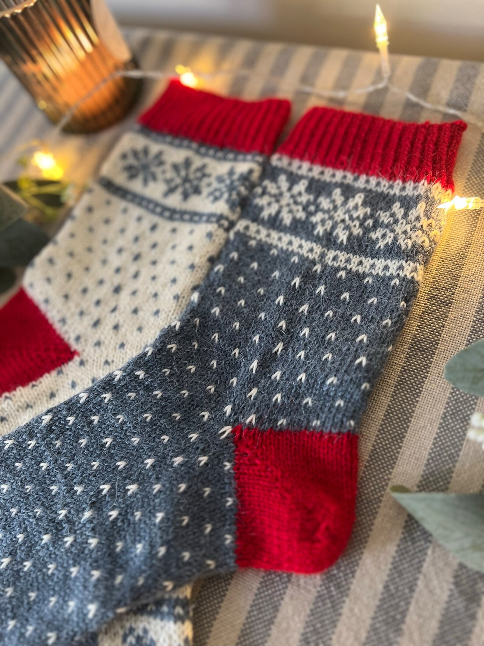 Knitting Pattern - Hygge Snowflake Socks - Hand Knitted Socks, Sizes UK ...