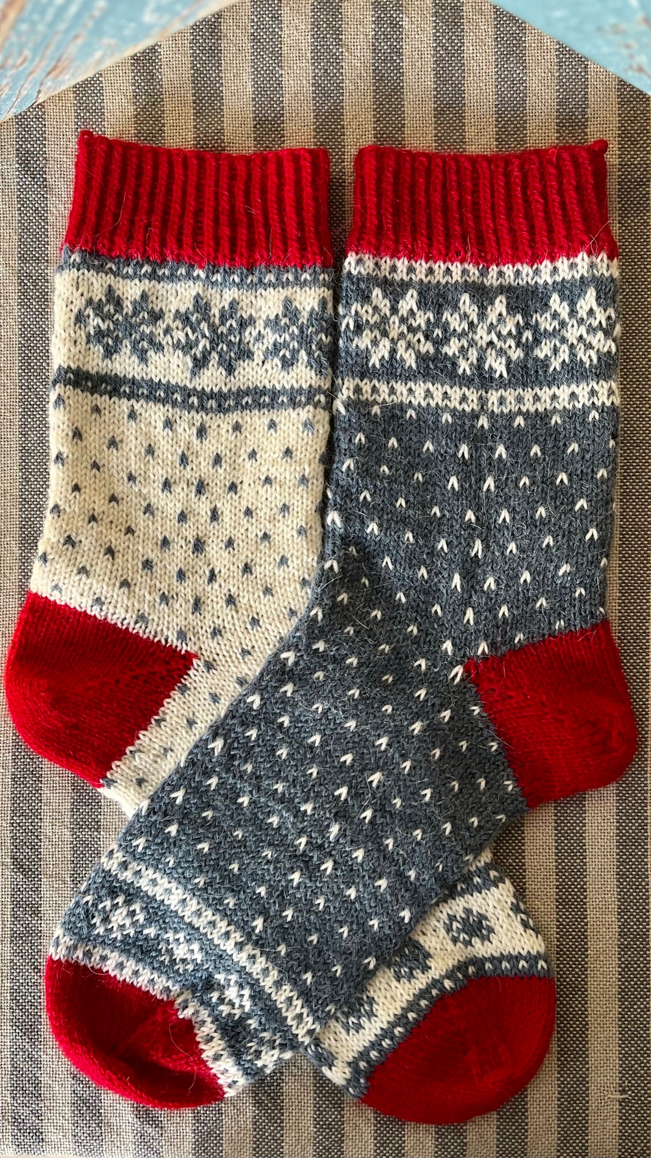 Knitting Pattern - Hygge Snowflake Socks - Hand Knitted Socks, Sizes UK ...