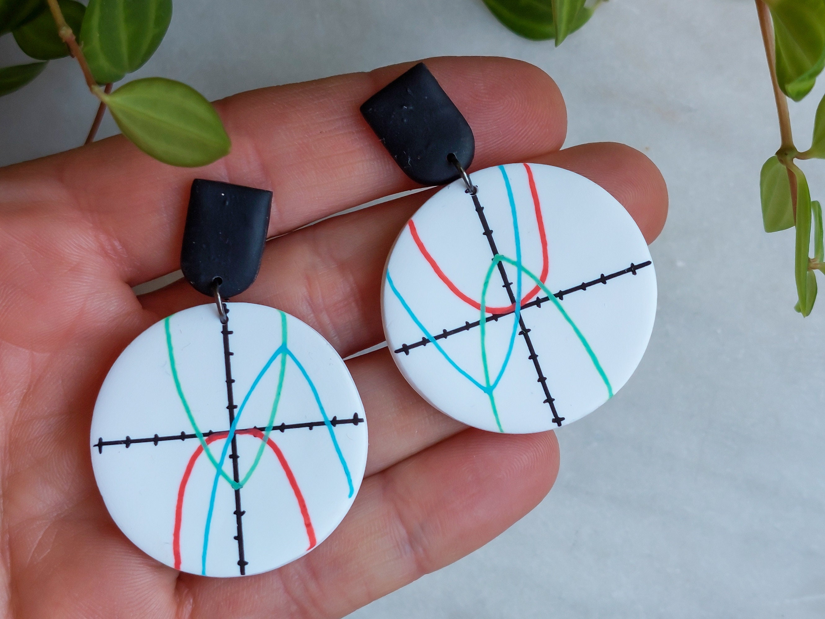 Math Earrings | Gift for Math Teacher, Women in STEM, Engineer or ...