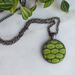 Plant Cells Under the Microscope Pendant Necklace Gift for Scientist ...