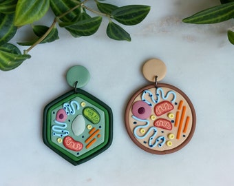 Plant and Animal Cell Pendant Necklace | Fun Biology and Science ...