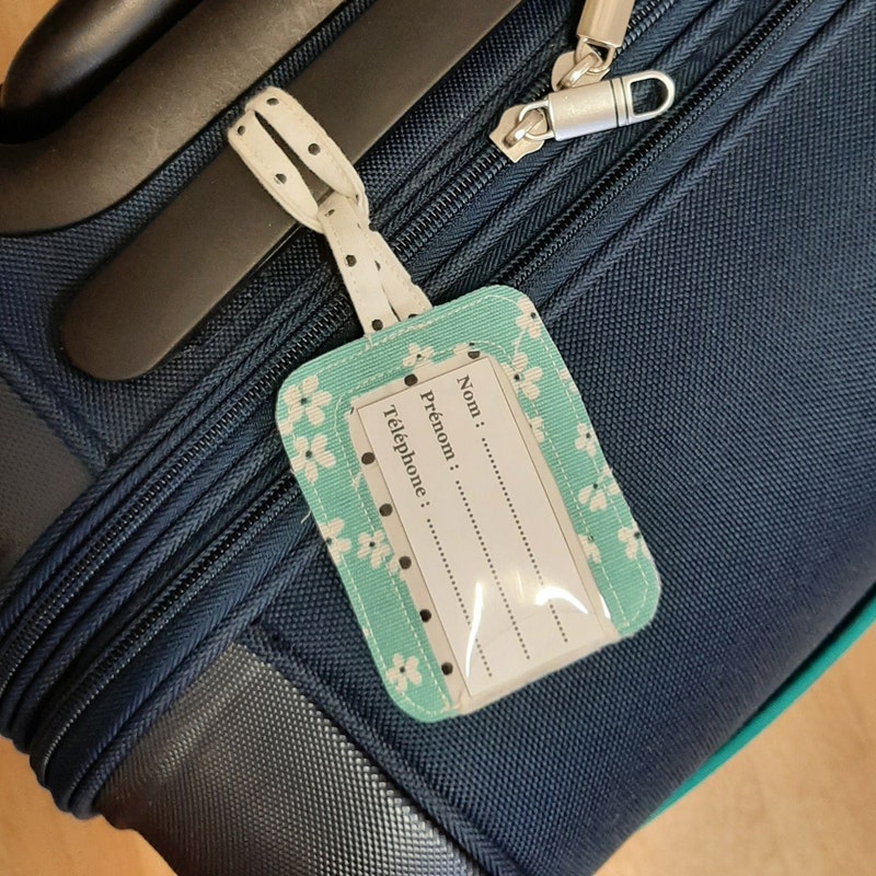 Fabric Luggage Tag - Etsy