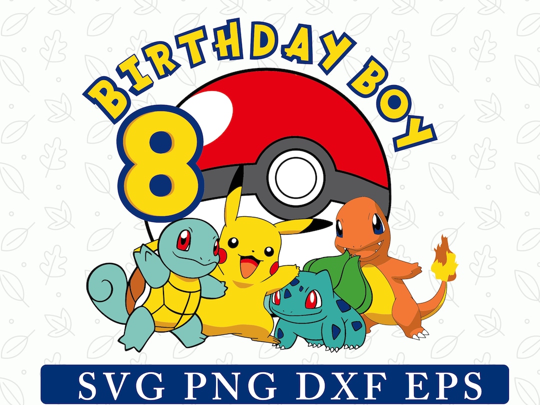 8th Birthday Boy Svg, Personalized Age, Birthday Boy Shirt, Custom Age ...