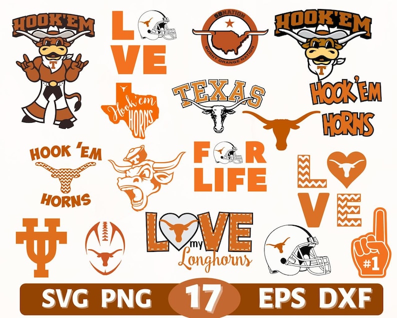 Texas Longhorns Svg, Texas Longhorns Png Cliaprt Logo - Etsy
