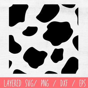 SEAMLESS Kuh Flecken SVG, Kuh Muster svg, Kuh Print svg - Etsy.de