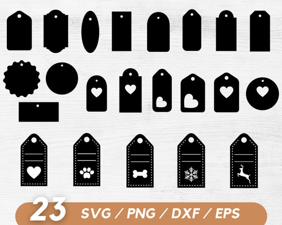 Gift Tags SVG Gift Tag Template Gift Tags Bundle SVG | Etsy
