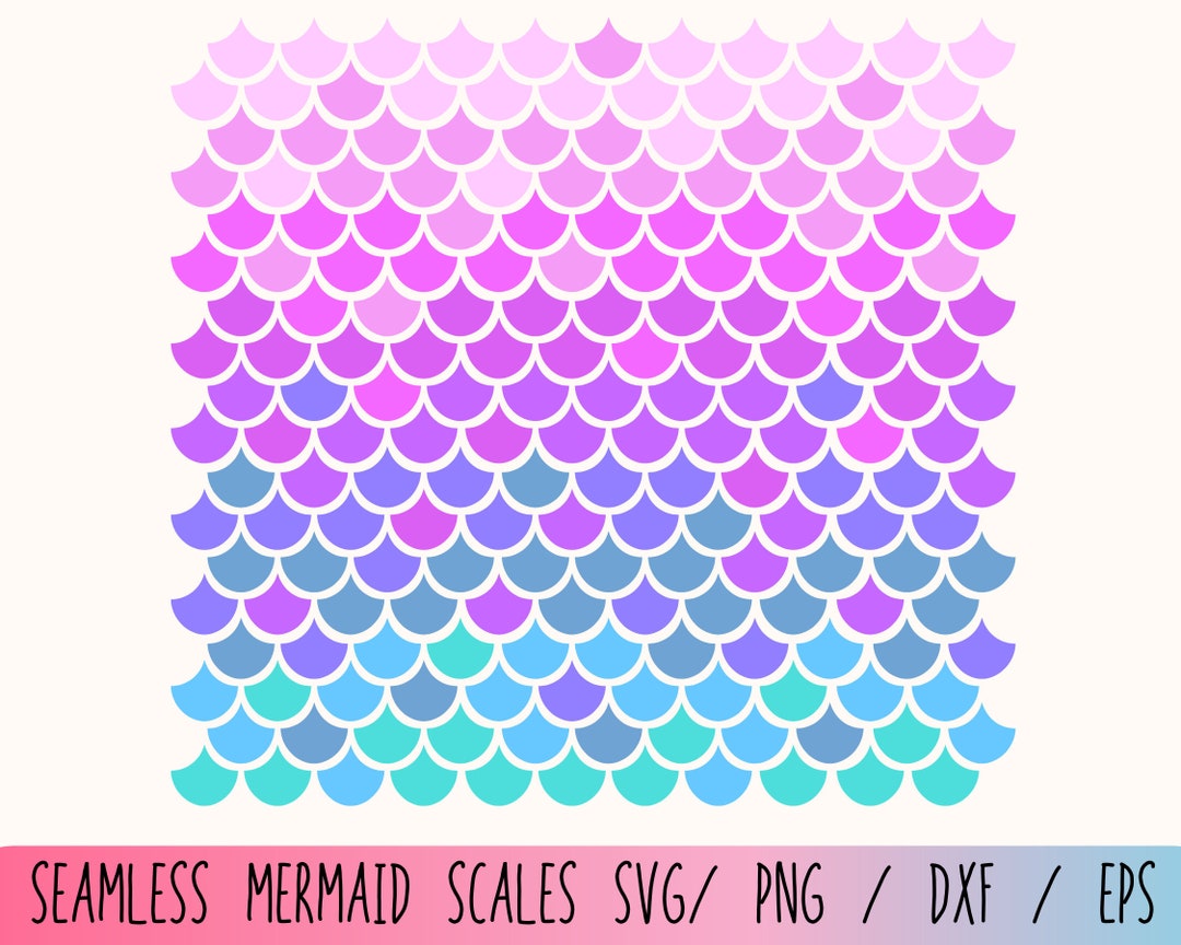 Mermaid Scales SEAMLESS Print Svg, Mermaid Scales Pattern Svg, Mermaid ...