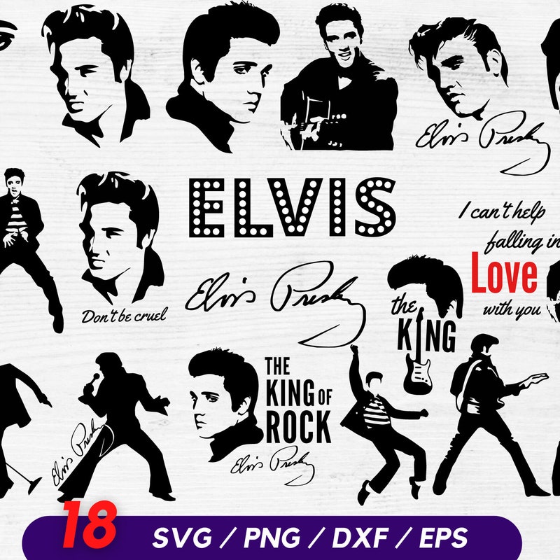 Elvis Presley Svg - Etsy