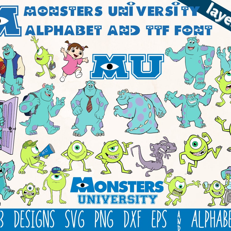 Monster Inc Alphabet - Etsy