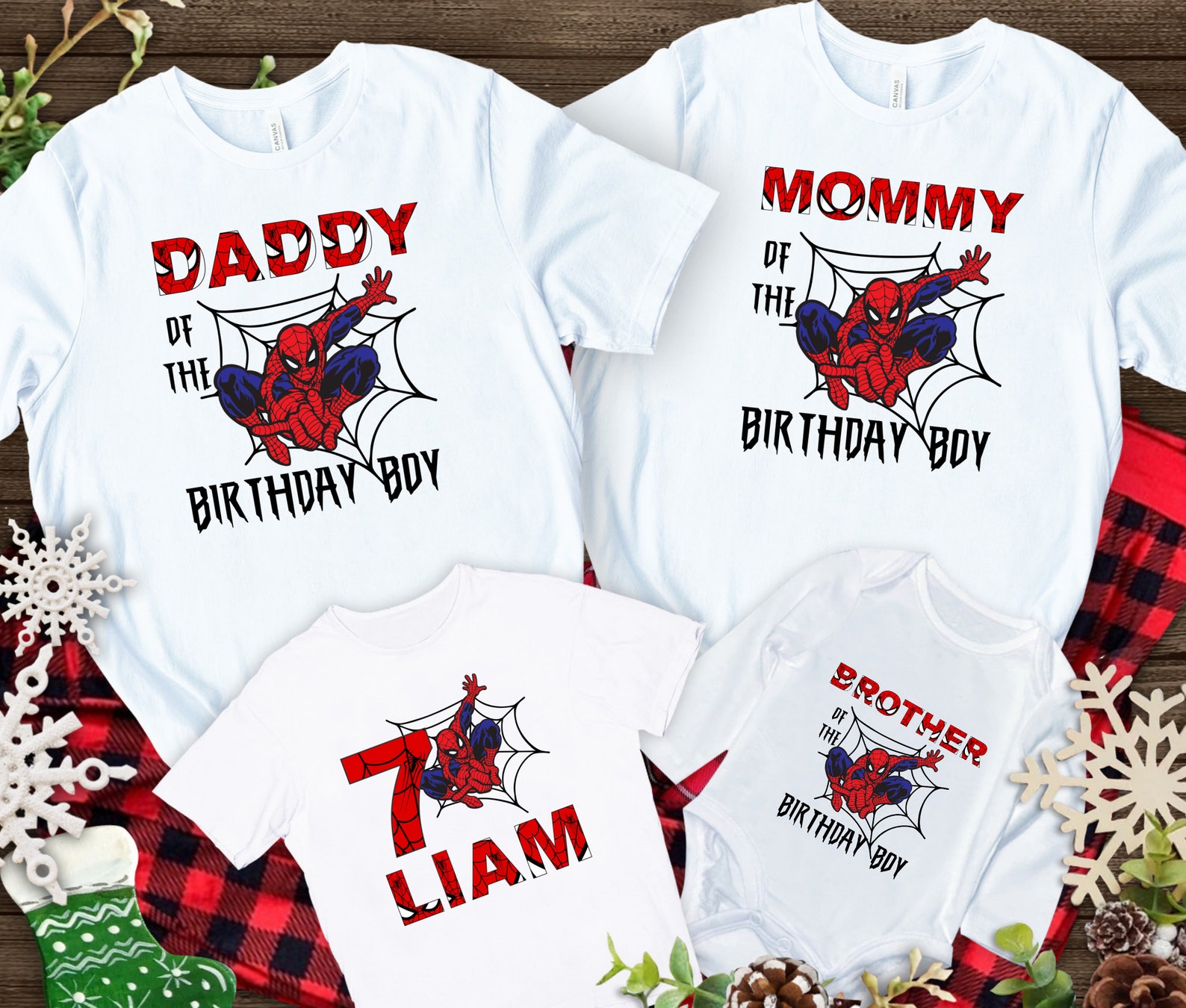 Custom Birthday Family Tshirt Designs, Personalized Name and Age ...