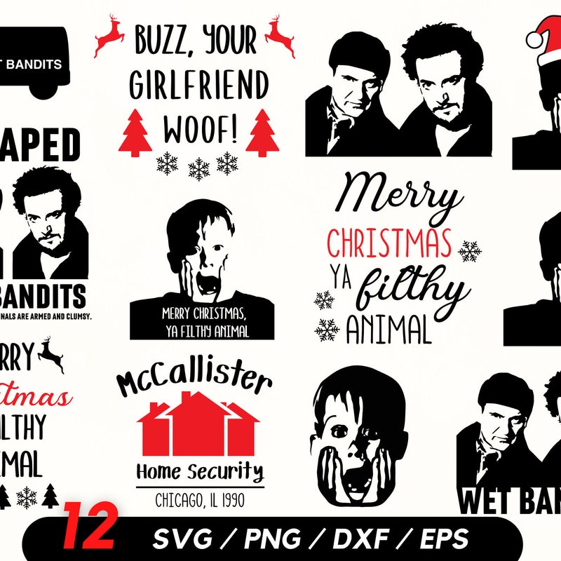 Home Alone Clipart - Etsy