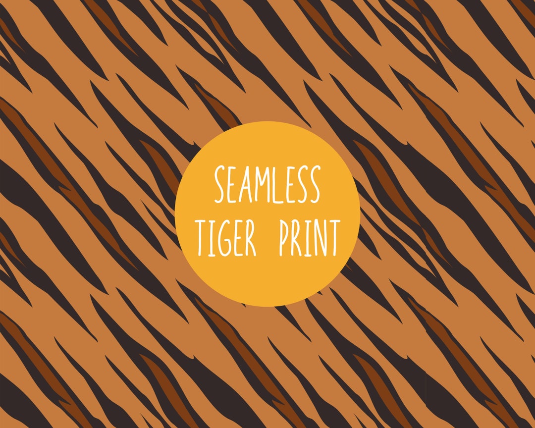 Tiger Print Svg, SEAMLESS Tiger Stripes SVG, Tiger Pattern Svg, Tiger ...