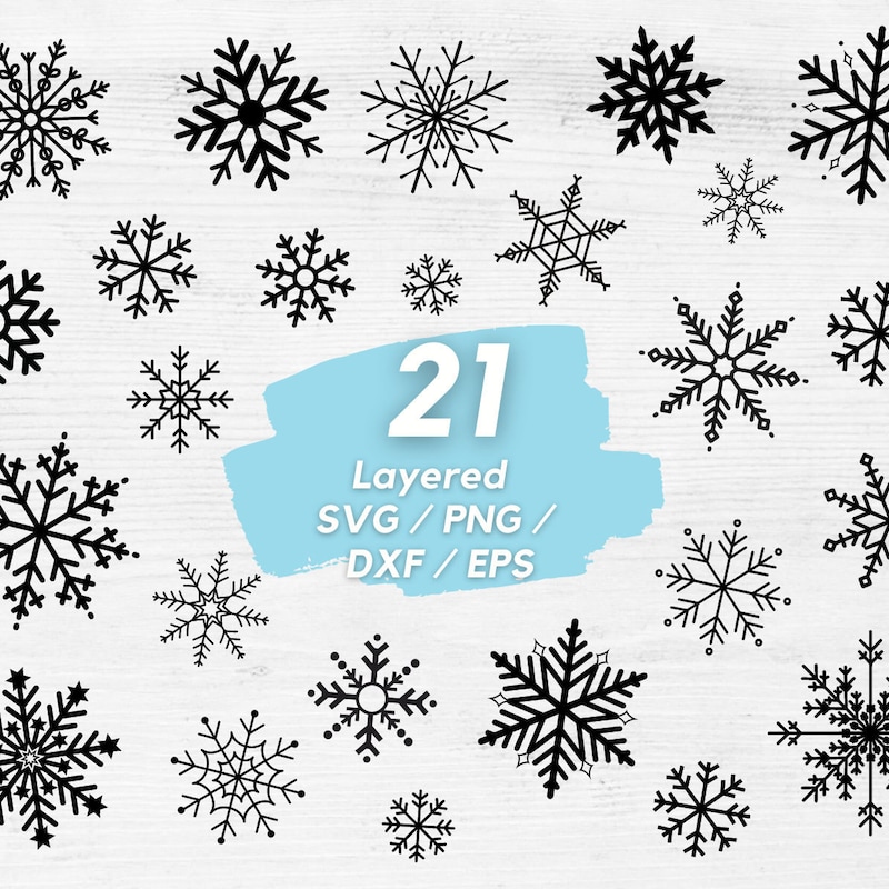 Snowflake Svg - Etsy