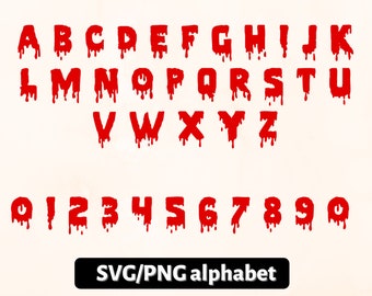 Blood Cricut Font - Etsy UK