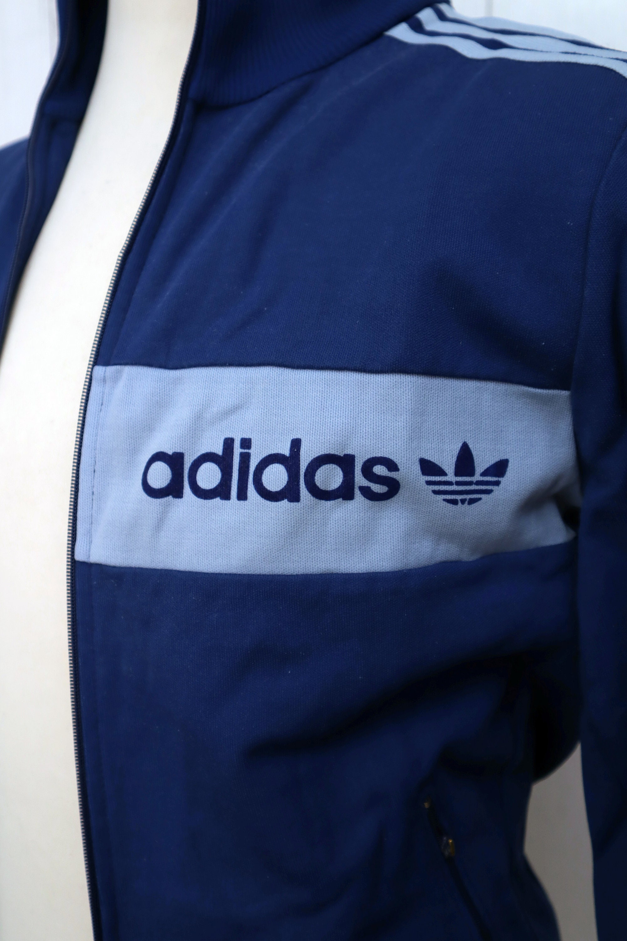 Mens Vintage Retro 80s Adidas TRACKSUIT TOP / Size XS Extra Small ...