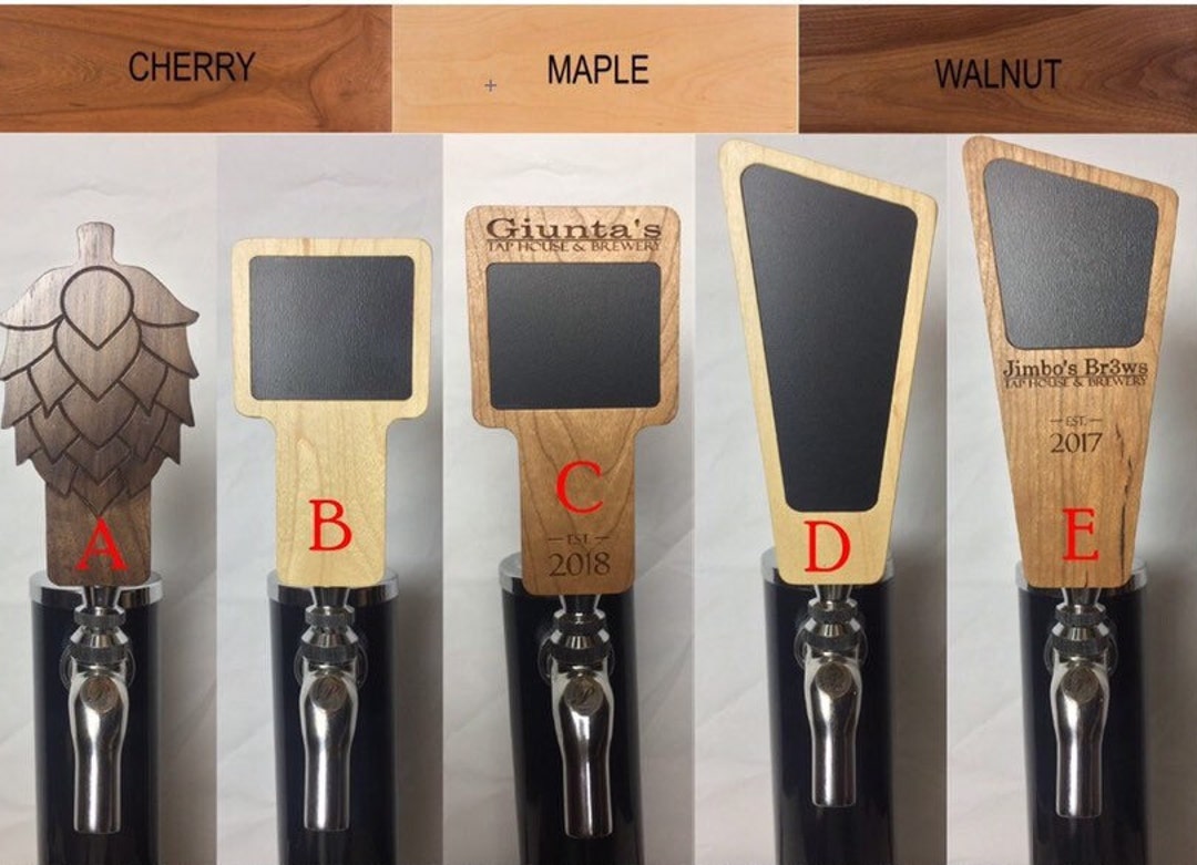 Custom Chalkboard Beer Tap Handle: Maple, Cherry, Walnut - Etsy