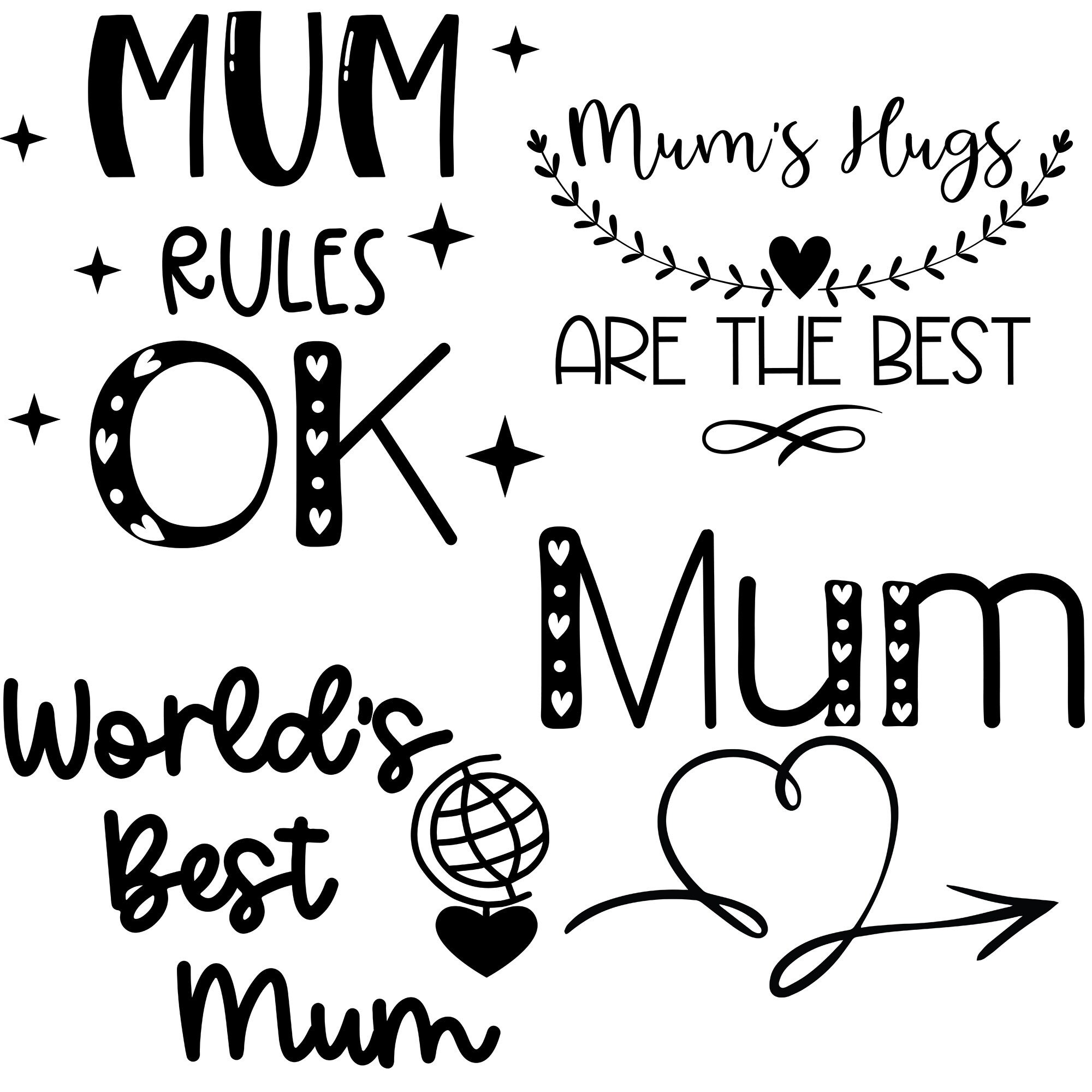 Celebrating Mum Svg Bundle Collection | Mum Celebration Pack | Cut ...