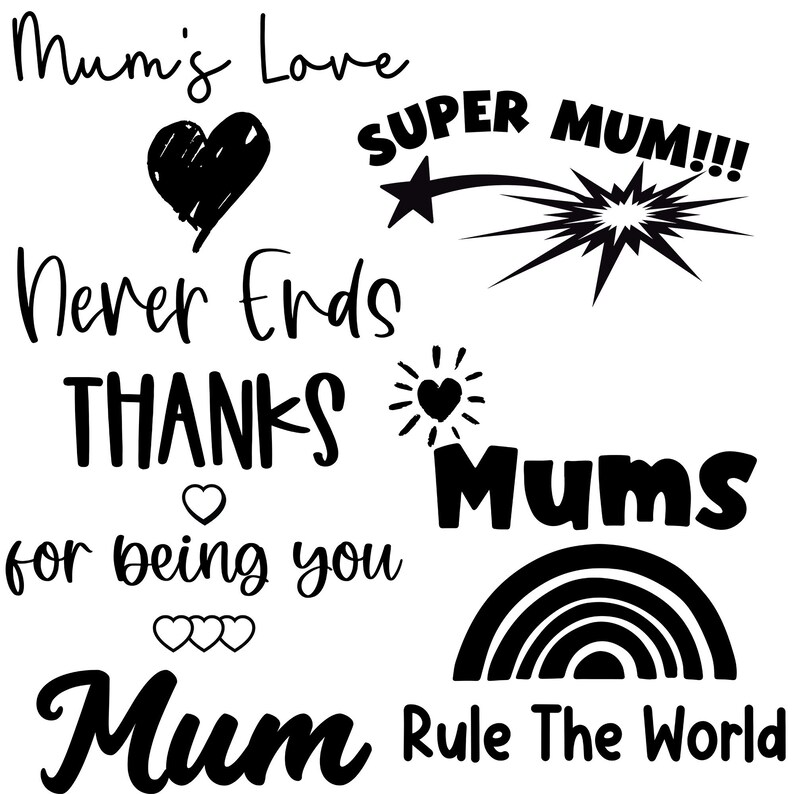 Celebrating Mum Svg Bundle Collection | Mum Celebration Pack | Cut ...
