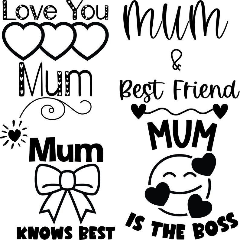 Celebrating Mum Svg Bundle Collection | Mum Celebration Pack | Cut ...