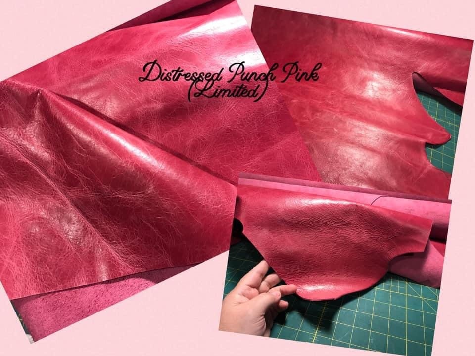 CUSTOM: Distressed Punch Pink Leather Traveler's | Etsy