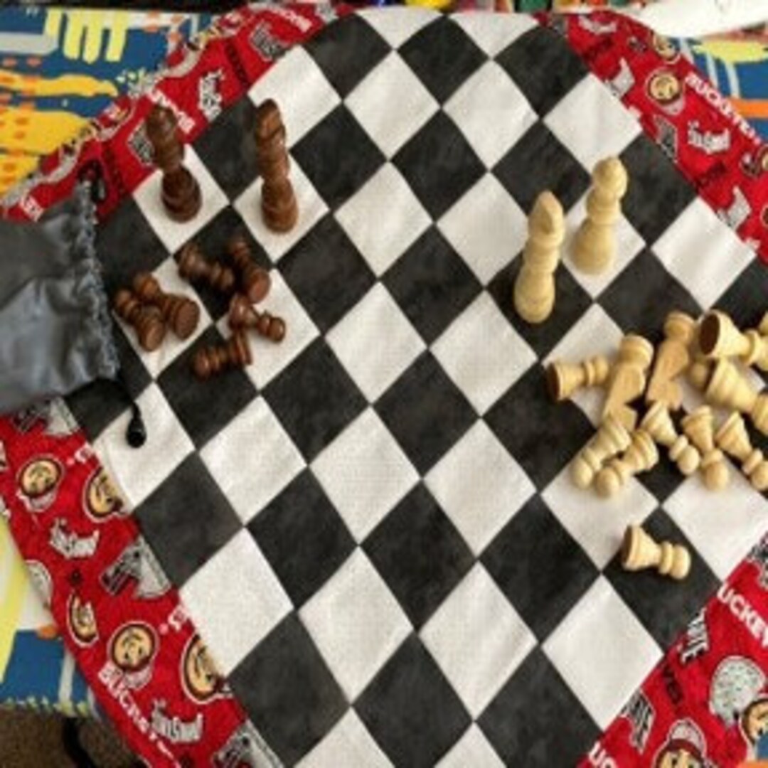 Travel Chess - Quilted, Hand Crafted - Etsy