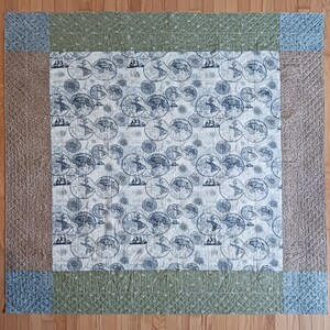 Custom Quilt "mariner" Storm at Sea Quilt With Mariner's Compass ...