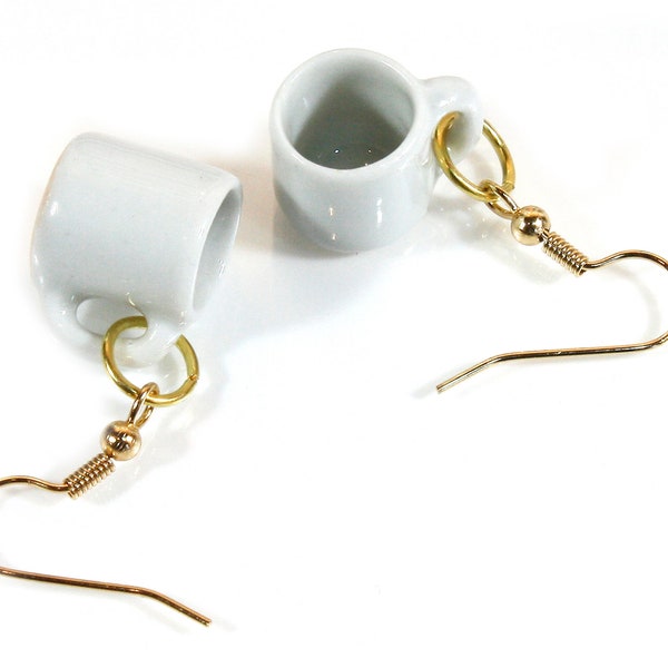 Coffee Mug Earrings - Etsy
