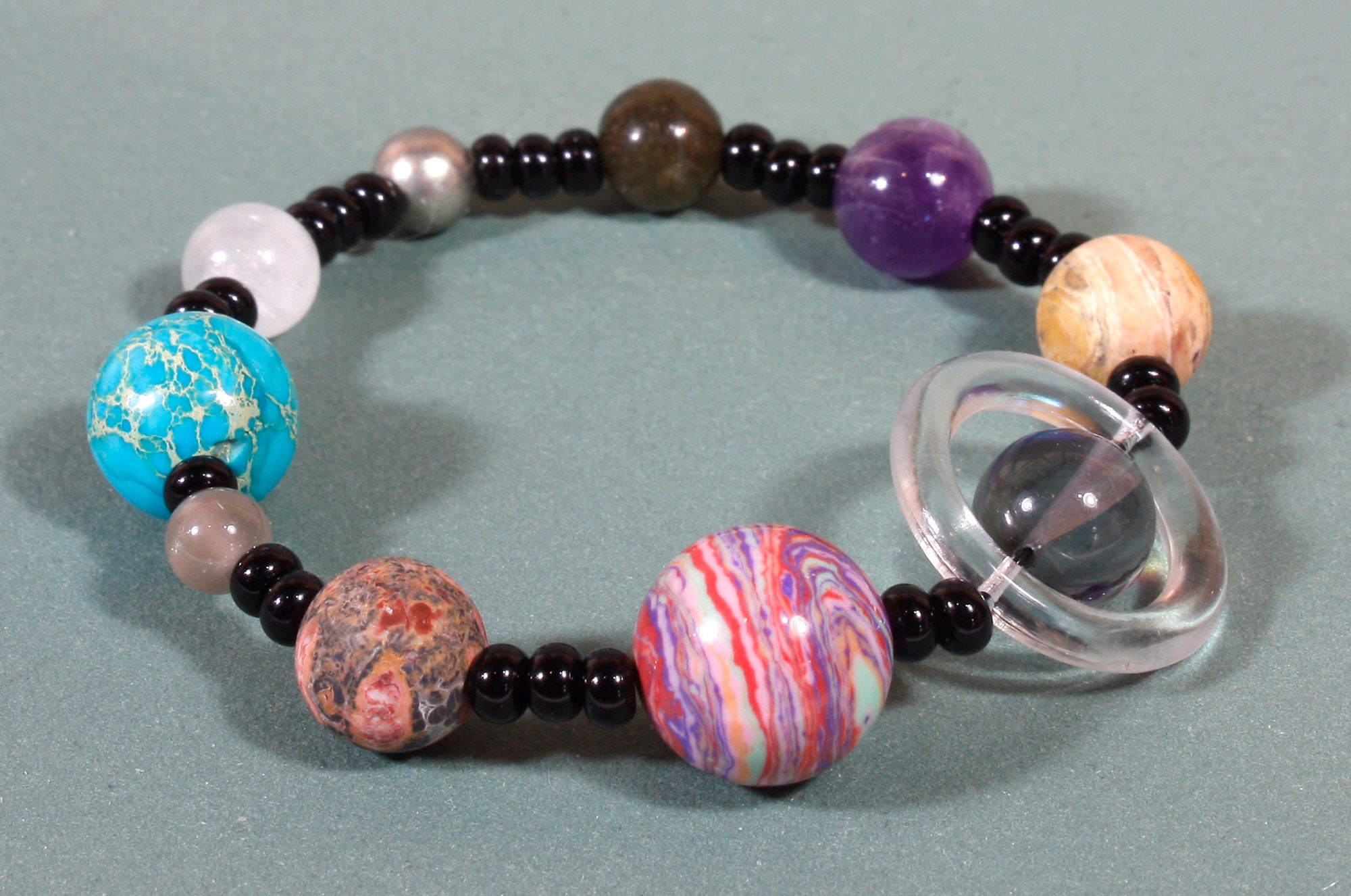 The Nine Planets Bracelet of the Solar System Elastic - Etsy
