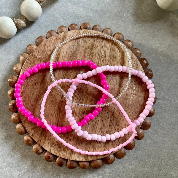Pink Bracelet - Etsy