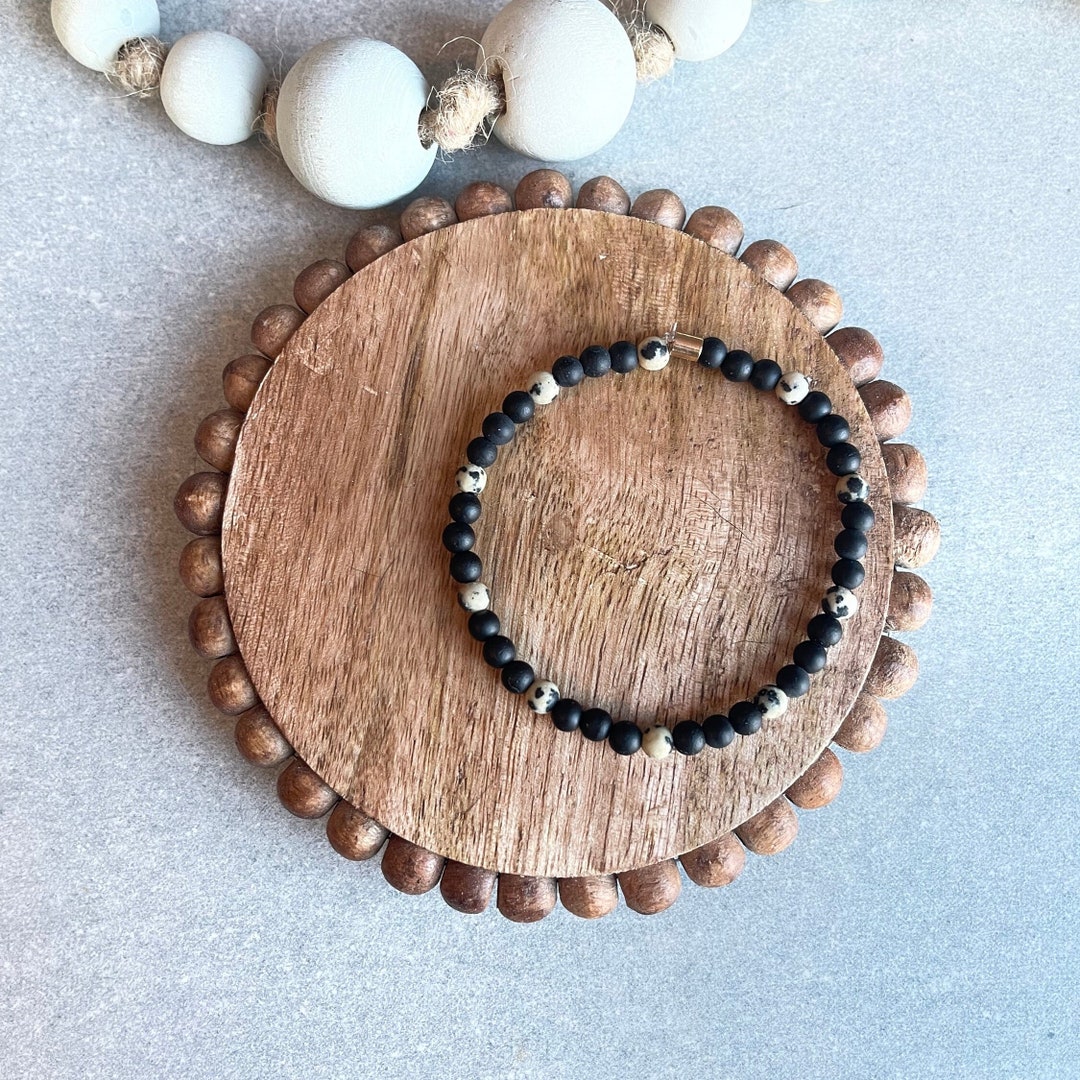 Love the One Ya Got | Neutral Bracelet • Stacker • Circle Bead Bracelet ...