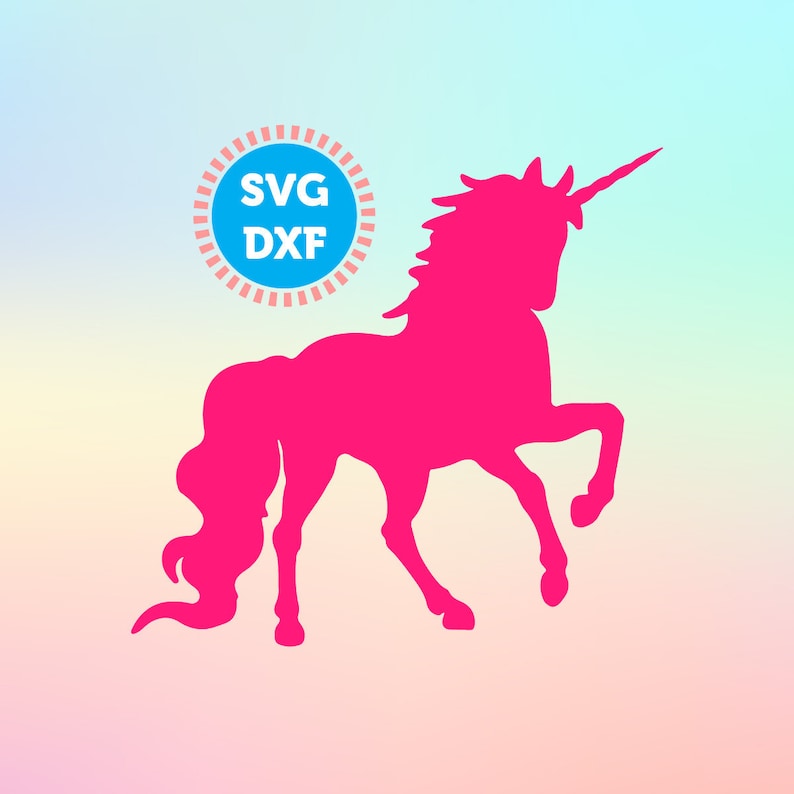 Unicornio SVG DXF archivos Unicorn svg dxf Unicorn party | Etsy