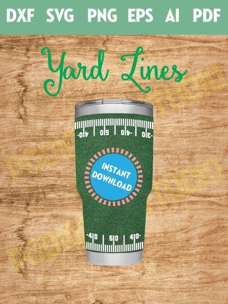 Yard Line SVG Cut File Yard Line Clip Art Football Tumbler - Etsy