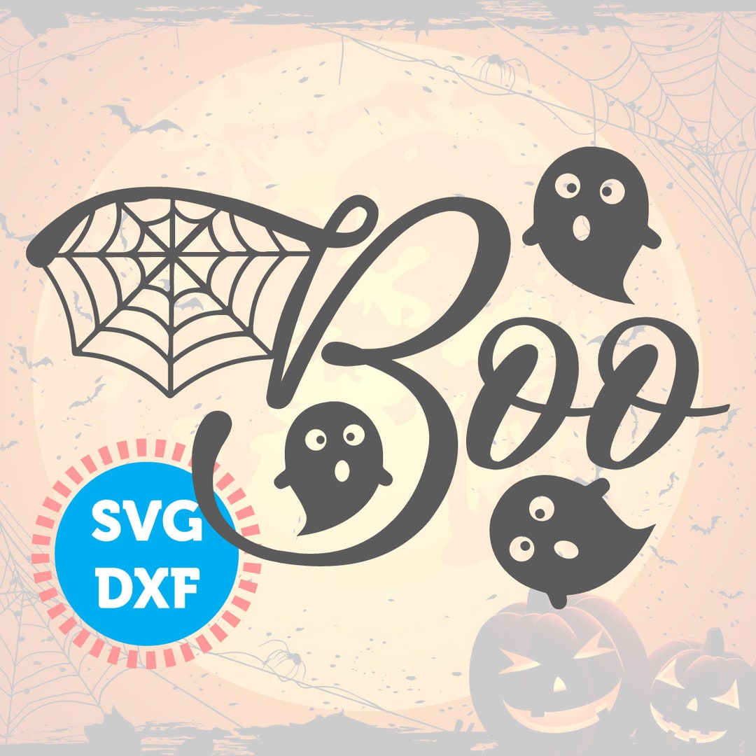Boo Svg, Spooky Svg, Halloween Svg, Spider Web Svg, Halloween Shirt Svg ...