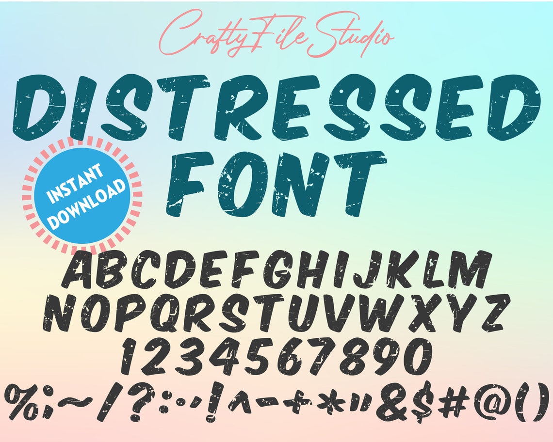 Distressed Font Svg Distressed Alphabet Svg Grunge Alphabet - Etsy