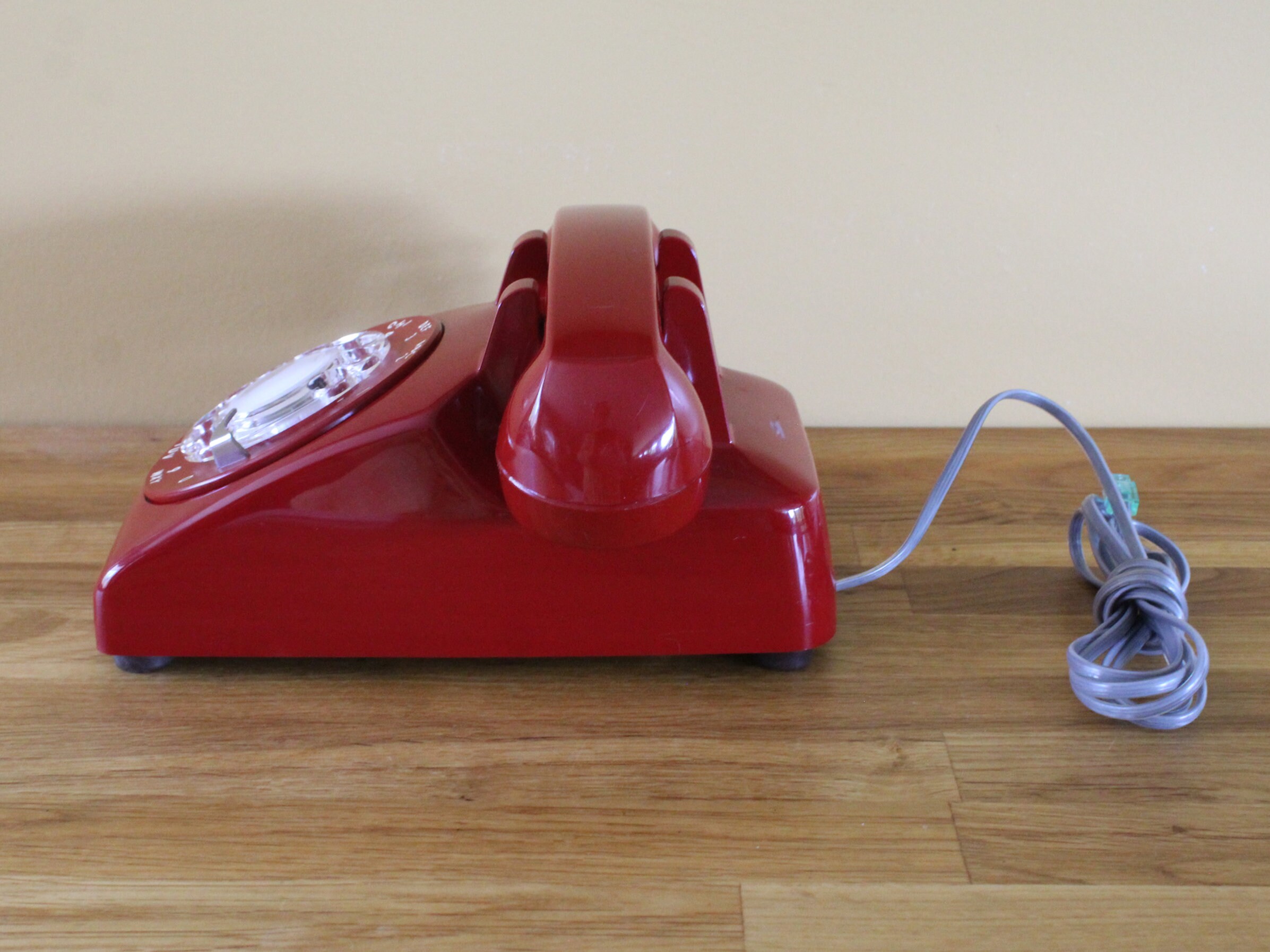 Personalized All Original Red Rotary Dial Telephone by Northern Telecom ...